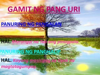 PANG URI | PPTX