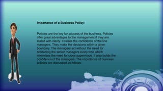 THIS LESSON IS ALL ABOUT BUSSINESS POLICY IN THE FIELD OF EDUCATION ...