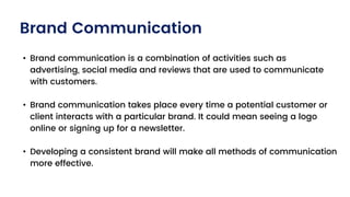 Brand building through integrated marketing communication | PPTX