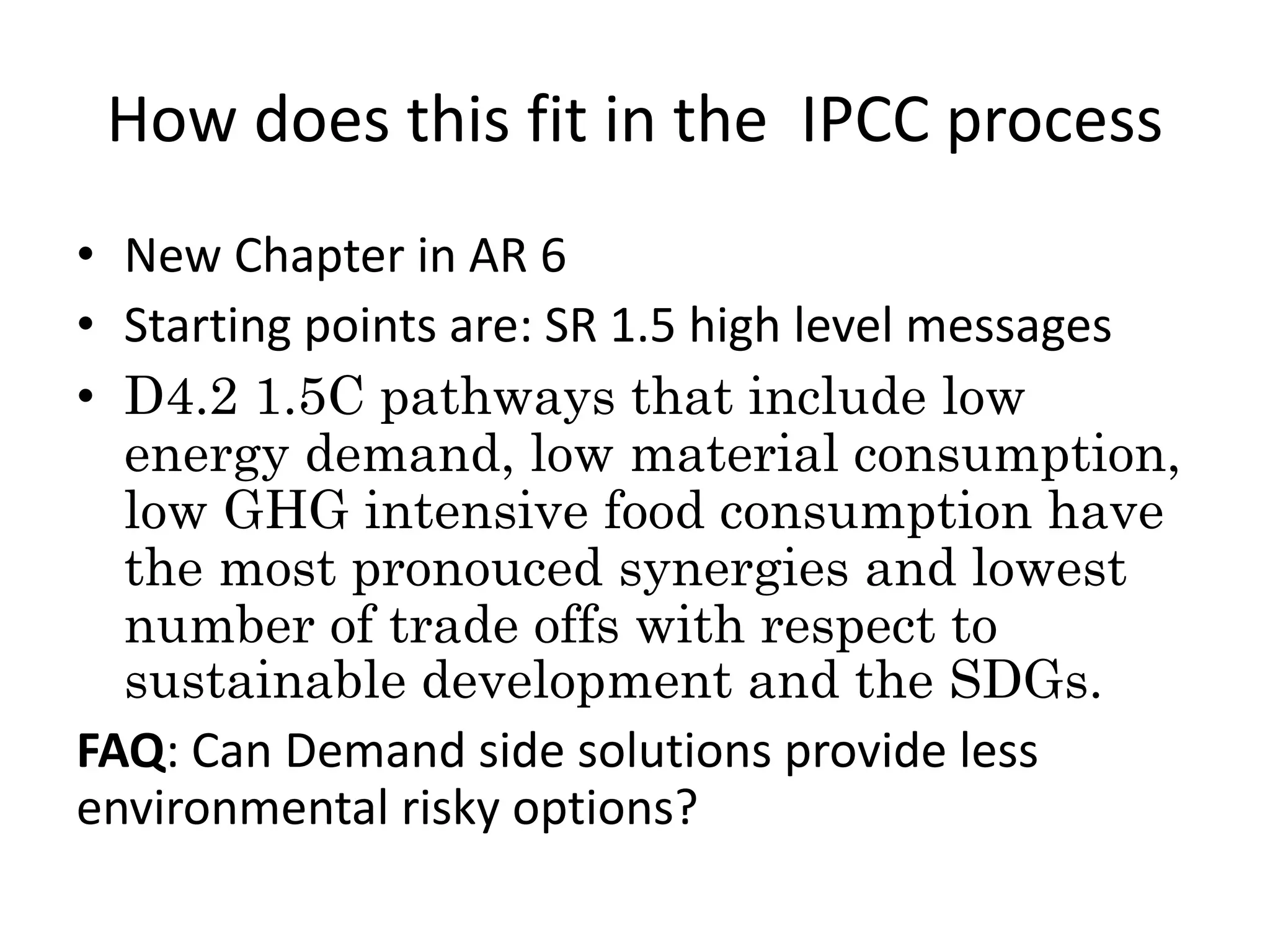 Chapter 5: Behaviour and demand side solutions for mitigation | PPTX