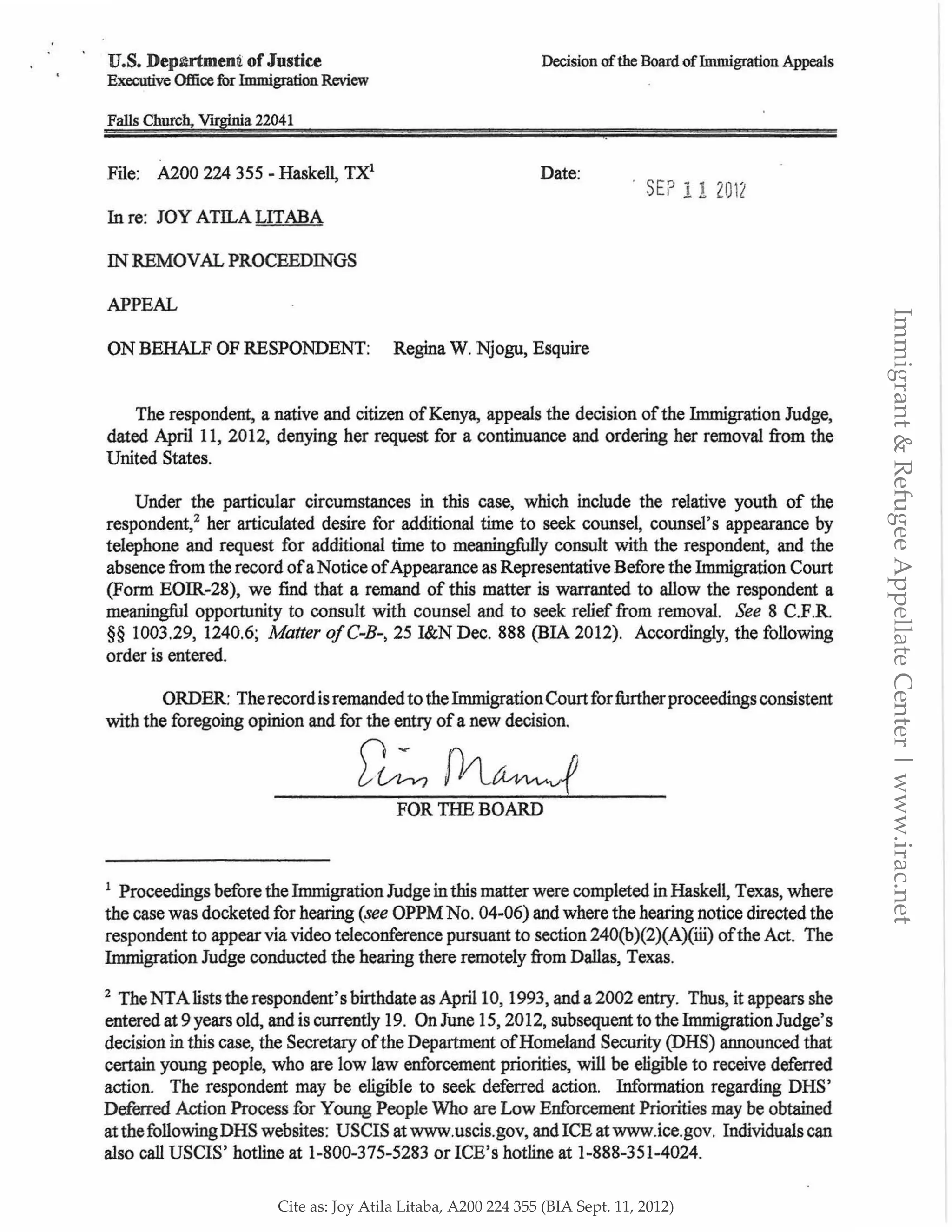 BIa reveral 5 Judge James A Nugent | PDF