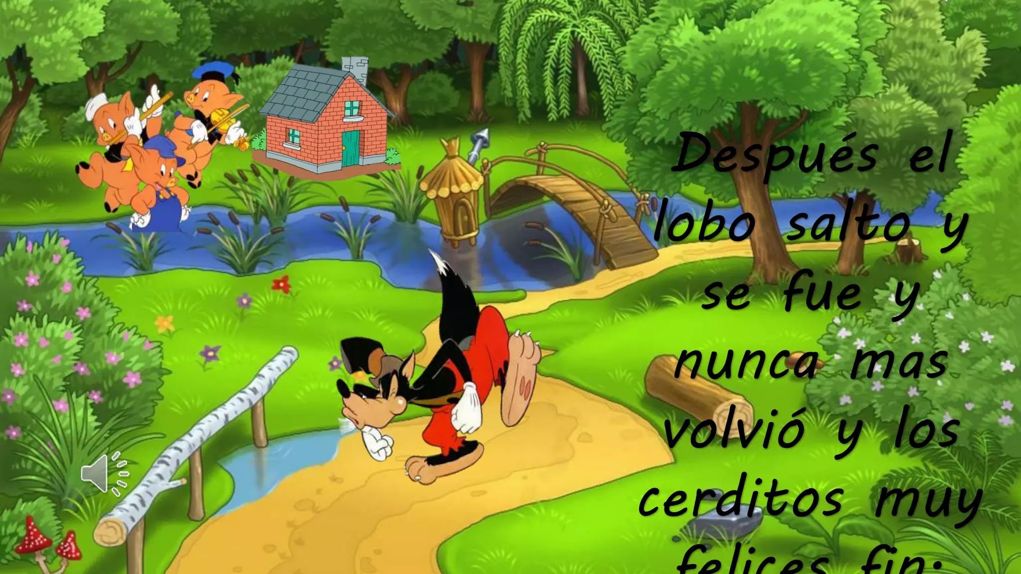 Cuento de "Los tres cerditos y el lobo feroz" | PPTX
