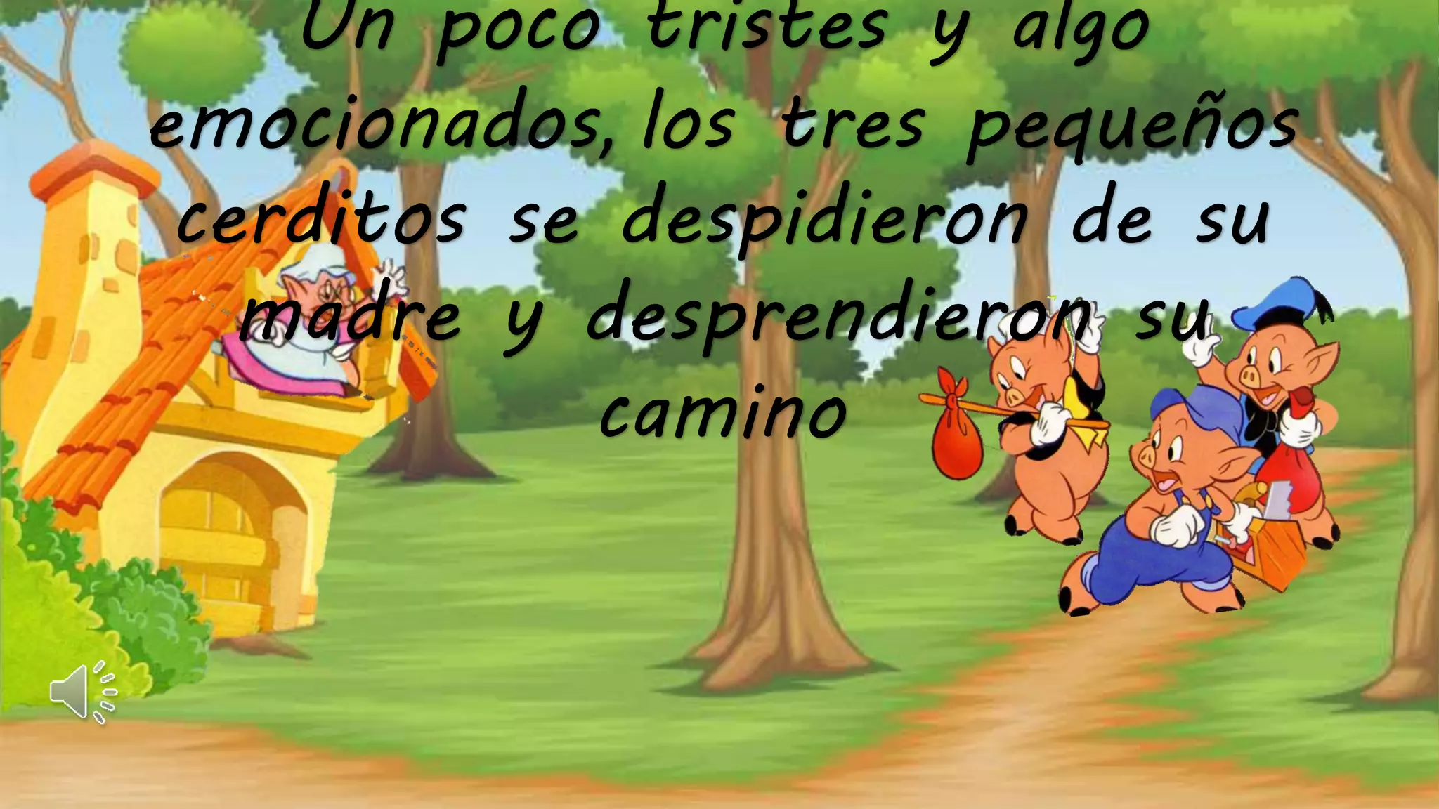 Cuento de "Los tres cerditos y el lobo feroz" | PPTX