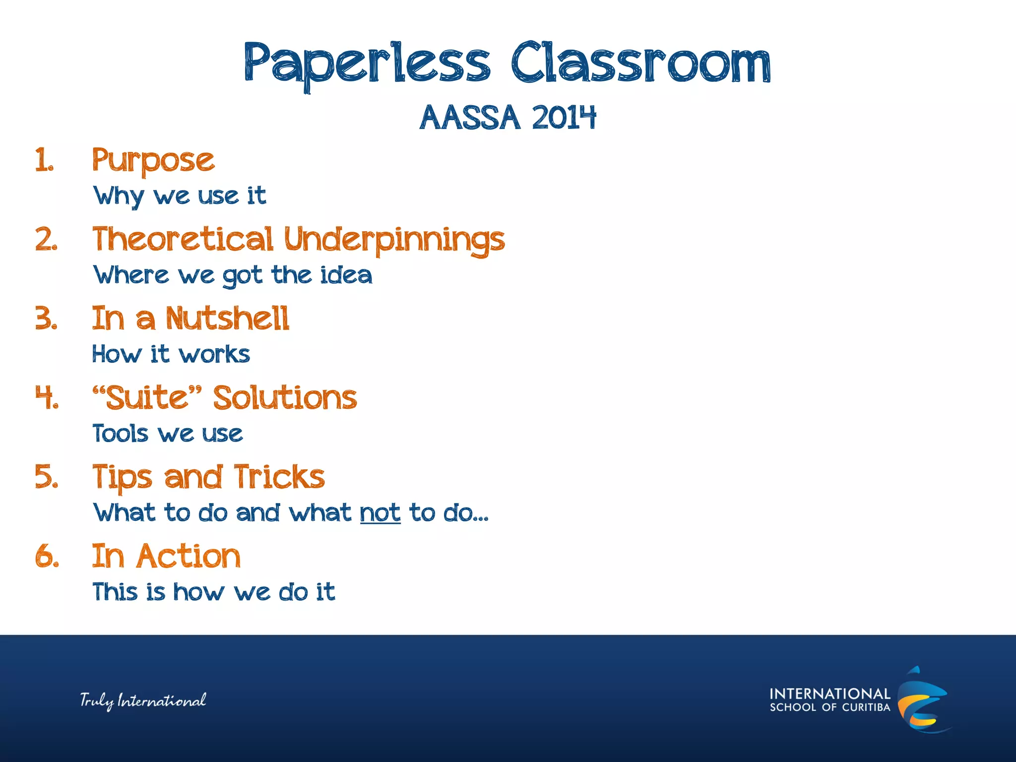 Creating a Paperless Classroom | PDF