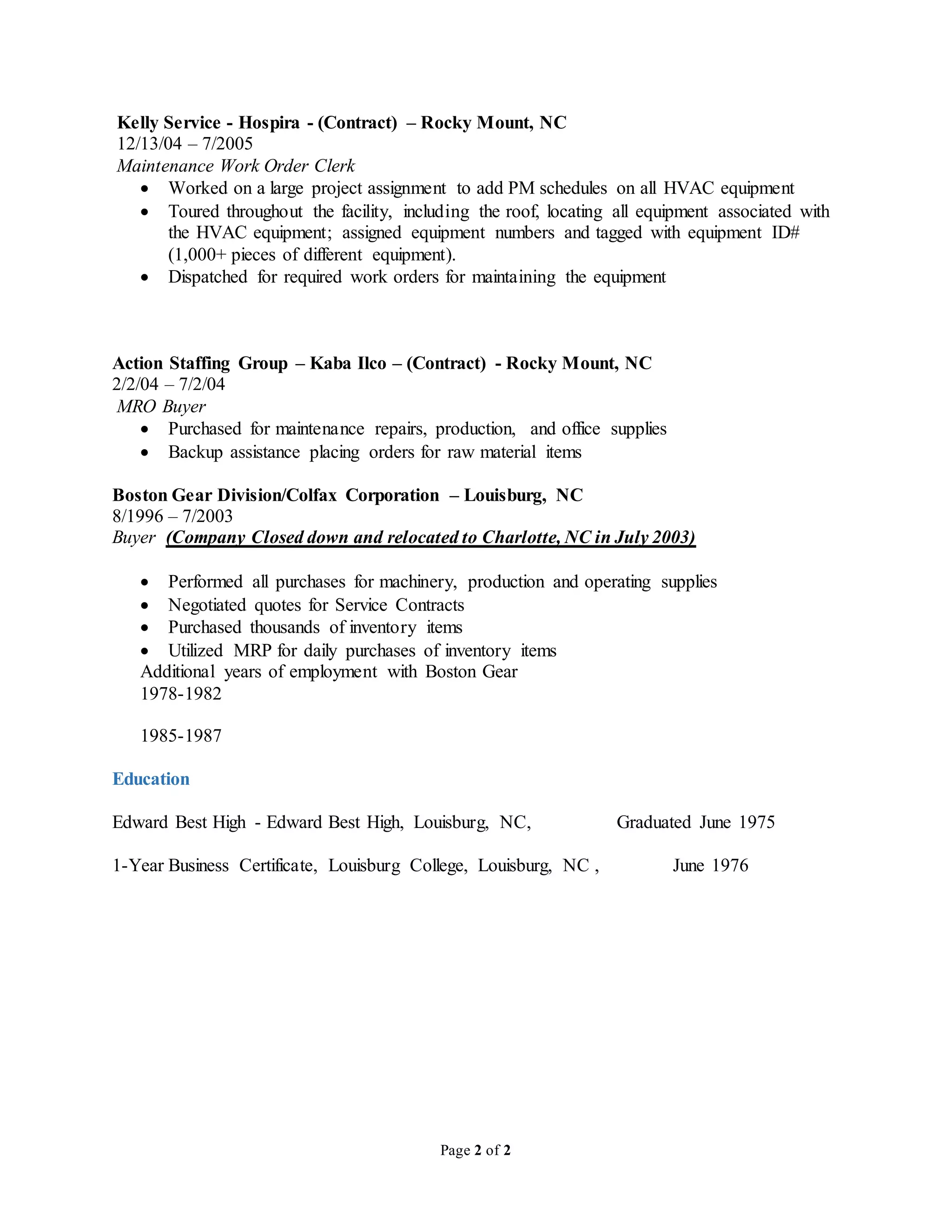 Joyce Pleasants resume | DOCX | Logistics | Business