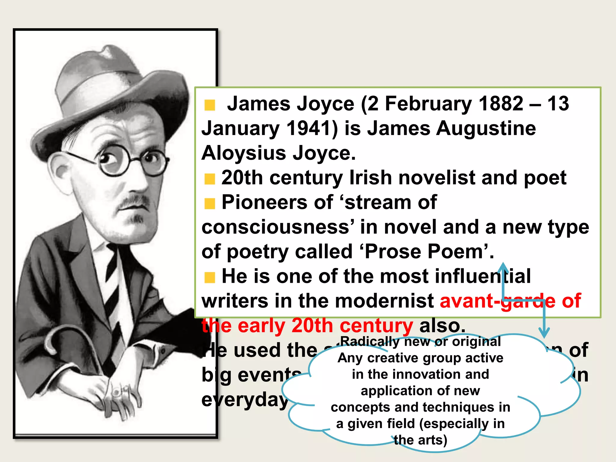Joyce portrait | PPT