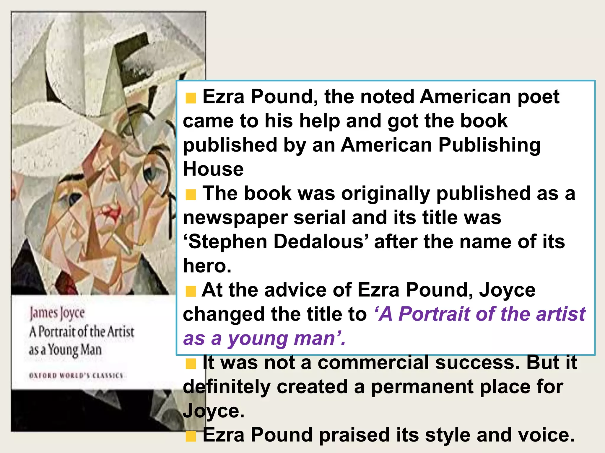 Joyce portrait | PPT