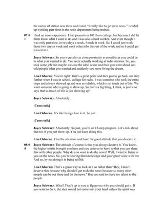 Transcript Radio Interview with Joyce Schwarz What is a Vision Board