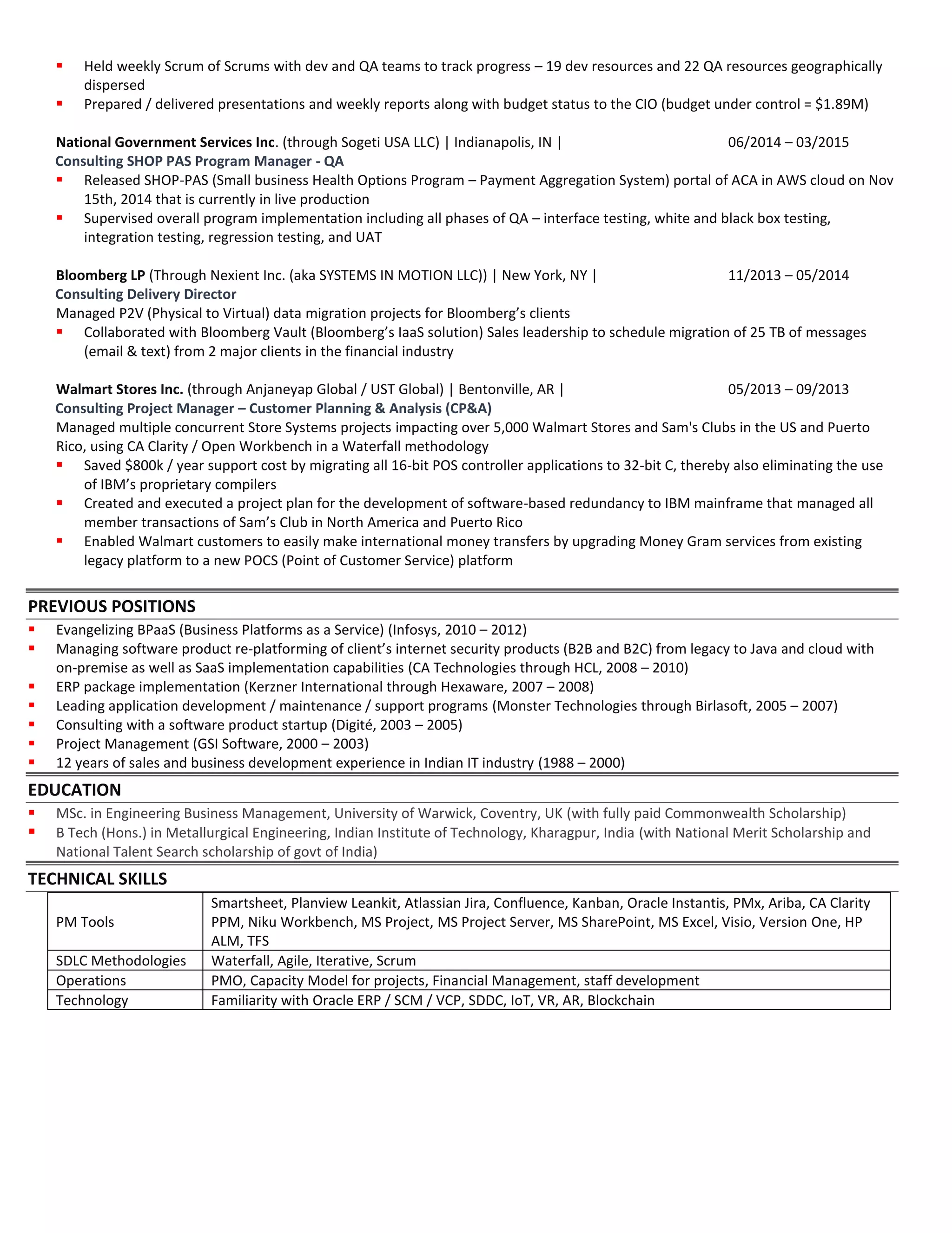 Joydeep PMO Executive resume | PDF
