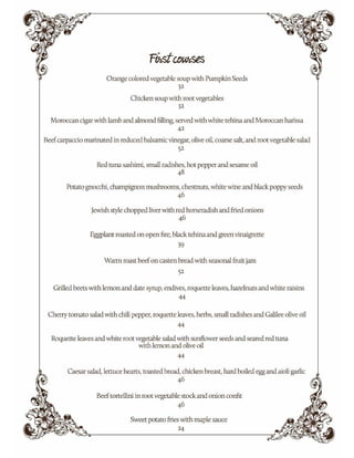 Joy english menu first course | PDF