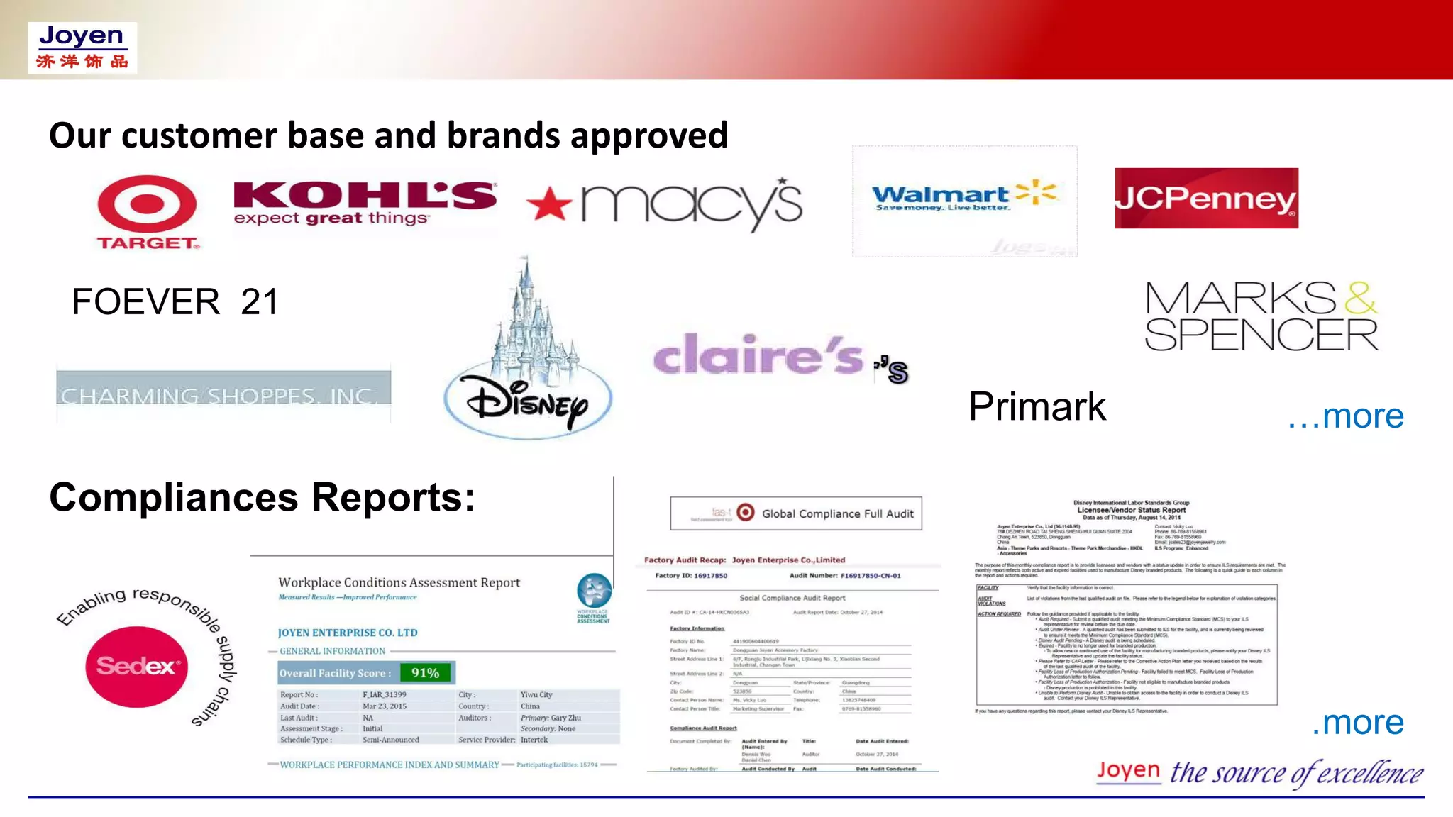 Joyen Enterprise Co.,Ltd introduction | PDF | Retail Industry | Industries