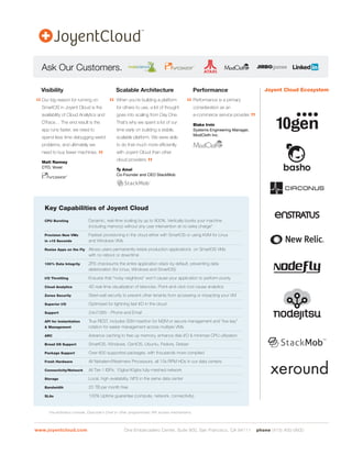 Joyent Cloud Advantages | PDF