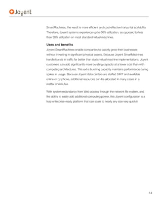 Joyent Cloud App Architectures | PDF