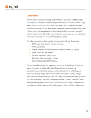 Joyent Cloud App Architectures | PDF
