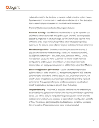 Joyent Cloud App Architectures | PDF