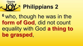 Choosing the Life of Joy_ Joy in Humility | PPTX | Christianity ...