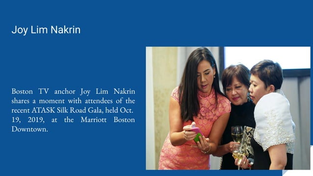 Joy Lim Nakrin Addresses a Packed Crowd at the 2019 Silk Road Gala | PPT