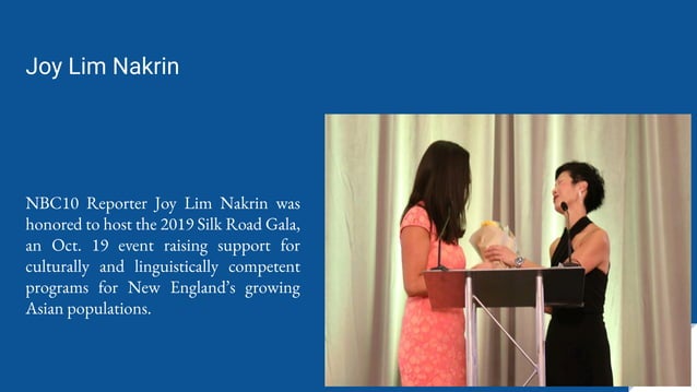 Joy Lim Nakrin Addresses a Packed Crowd at the 2019 Silk Road Gala | PPT
