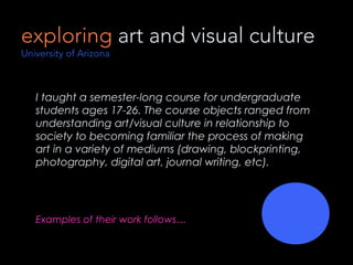 Joy Liu - Art Education Overview | PPT