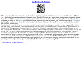 Joy Luck Club Culture | PPT