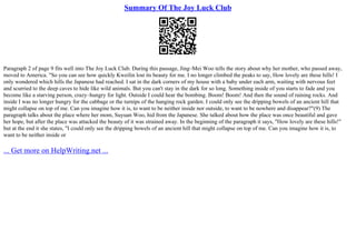 Joy Luck Club Culture | PPT