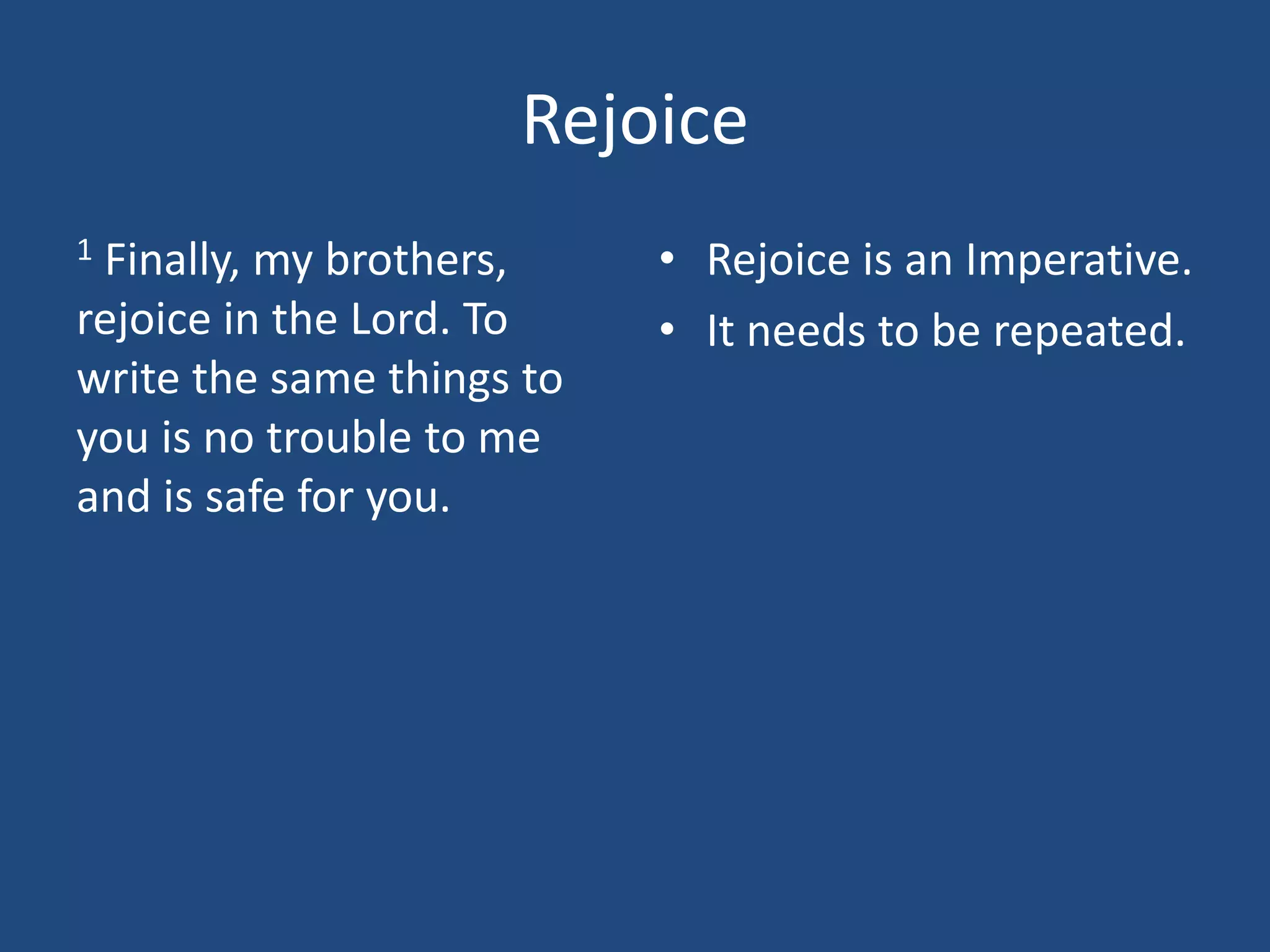 Joy Robbers - Philippians 3:1-11 | PPTX