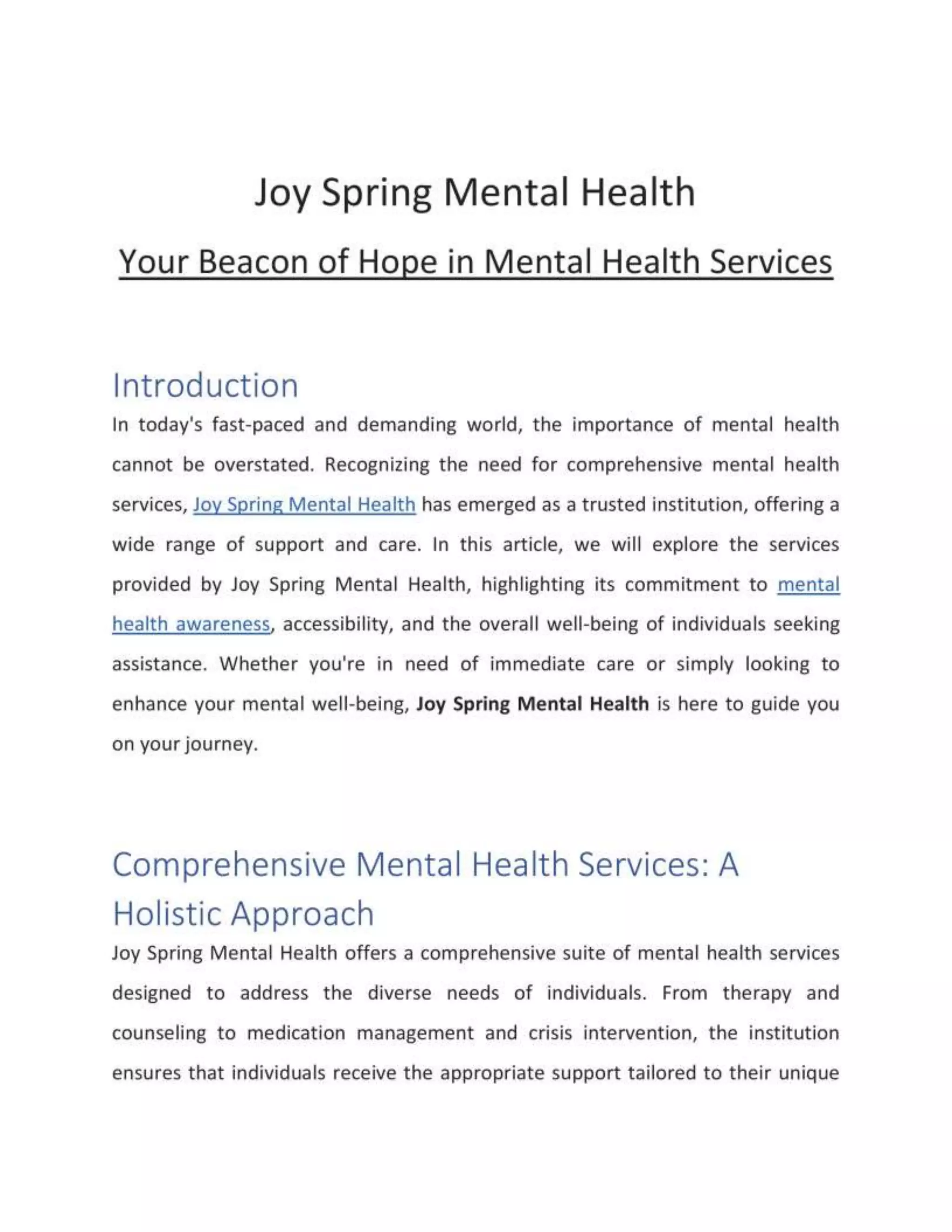 Joy Spring Mental HealtH1.ppt
