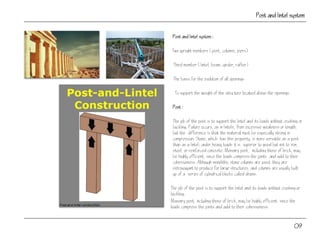post lintel structure for architects | PDF