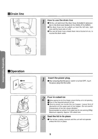 Joytec Ice Shaver Blender Sb-7 x-manual | PDF
