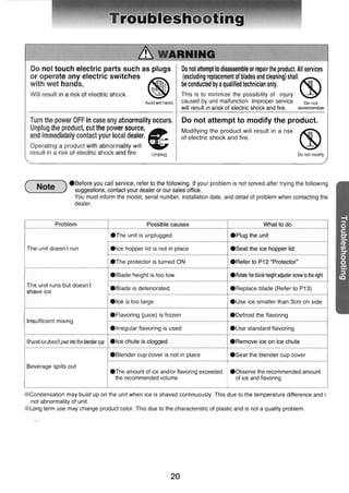 Joytec Ice Shaver Blender Sb-7 x-manual | PDF