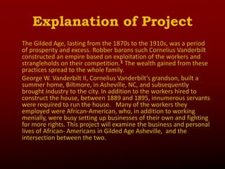 Jozef—Asheville African Americans in the Gilded Age | PPT