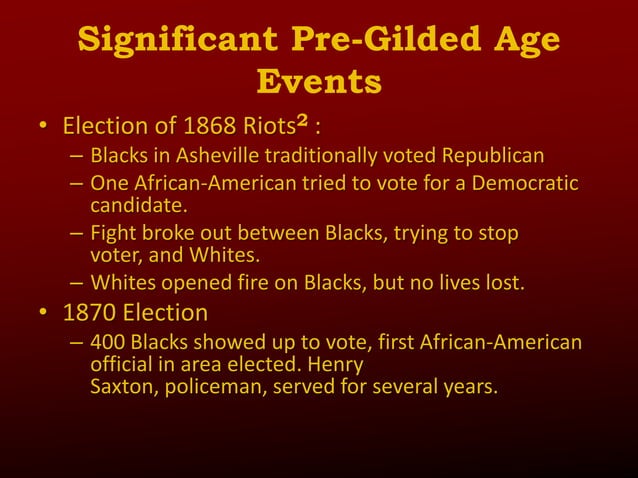 Jozef—Asheville African Americans in the Gilded Age | PPT