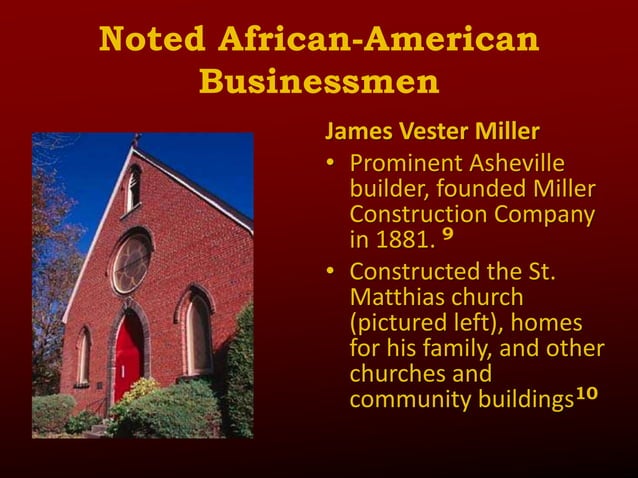 Jozef—Asheville African Americans in the Gilded Age | PPT