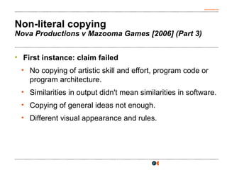 Game cloning: recent legal developments | PPT
