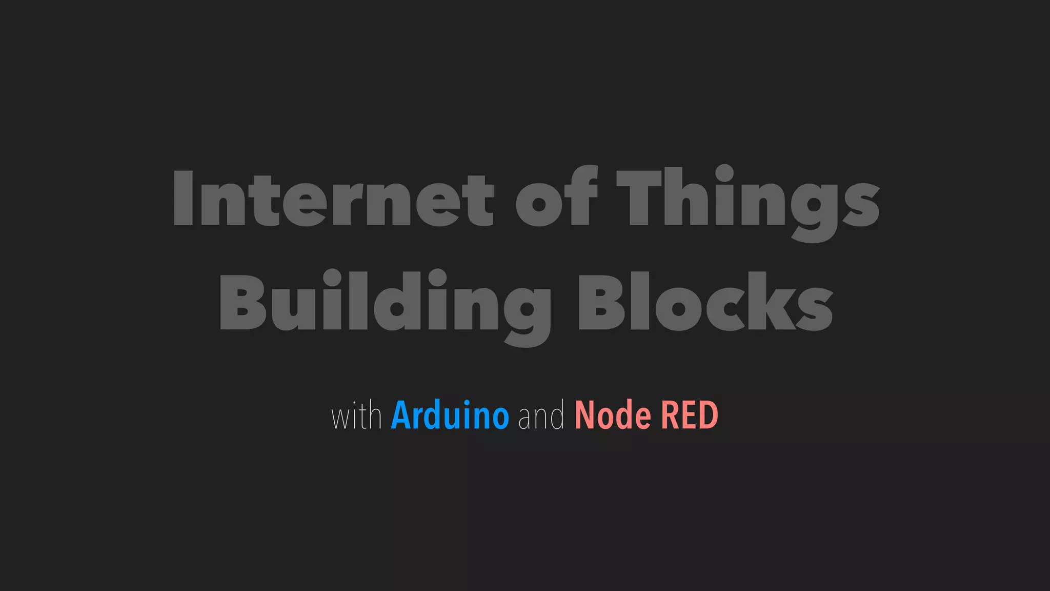 Internet Of Things Building Blocks With Arduino And Node Red Ppt 3010
