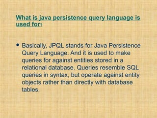 Jpa | PPT | Databases | Computer Software and Applications