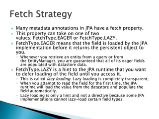 JPA 2.1 performance tuning tips | PPT