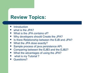 Jpa basics | PPT