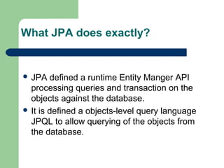 Jpa basics | PPT