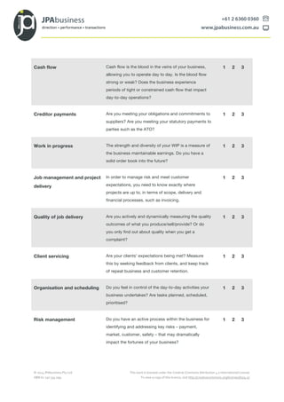 JPAbusiness Business Health Check Template | PDF