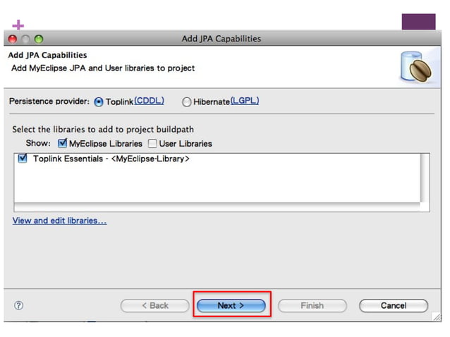 JPA Code Generation via MyEclipse | PPT