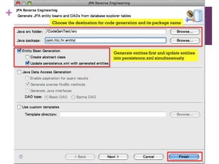 JPA Code Generation via MyEclipse | PPT