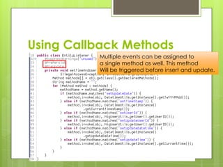 JPA lifecycle events practice | PPT