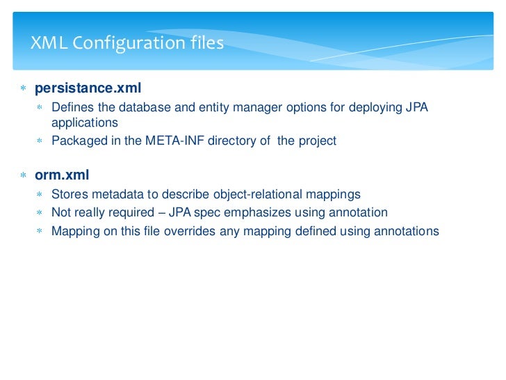 Introduction to JPA (JPA version 2.0) Introduction to JPA (JPA version 2.0)