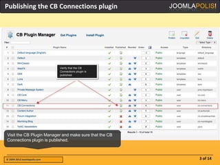 Jpb cb-connections-quickstart | PPTX