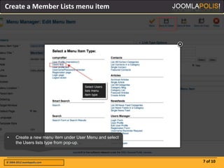 Jpb cb-user list-quickstart | PPTX