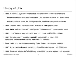 Operating Systems 1 (1/12) - History | PPT
