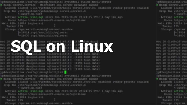 SQL On Linux sql-on-linux