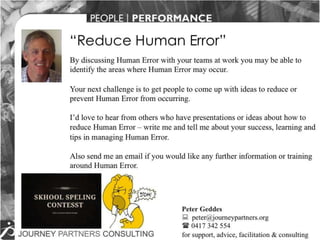 JPC Toolbox - Human Error | PPT | Free Download