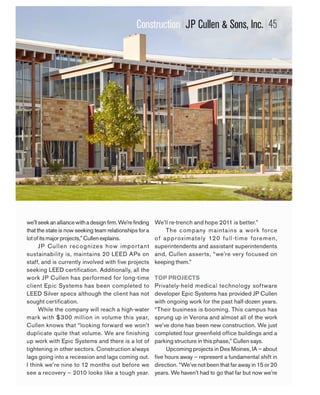 J.P. Cullen A Legacy Of Excellence From Construction Digital | PDF